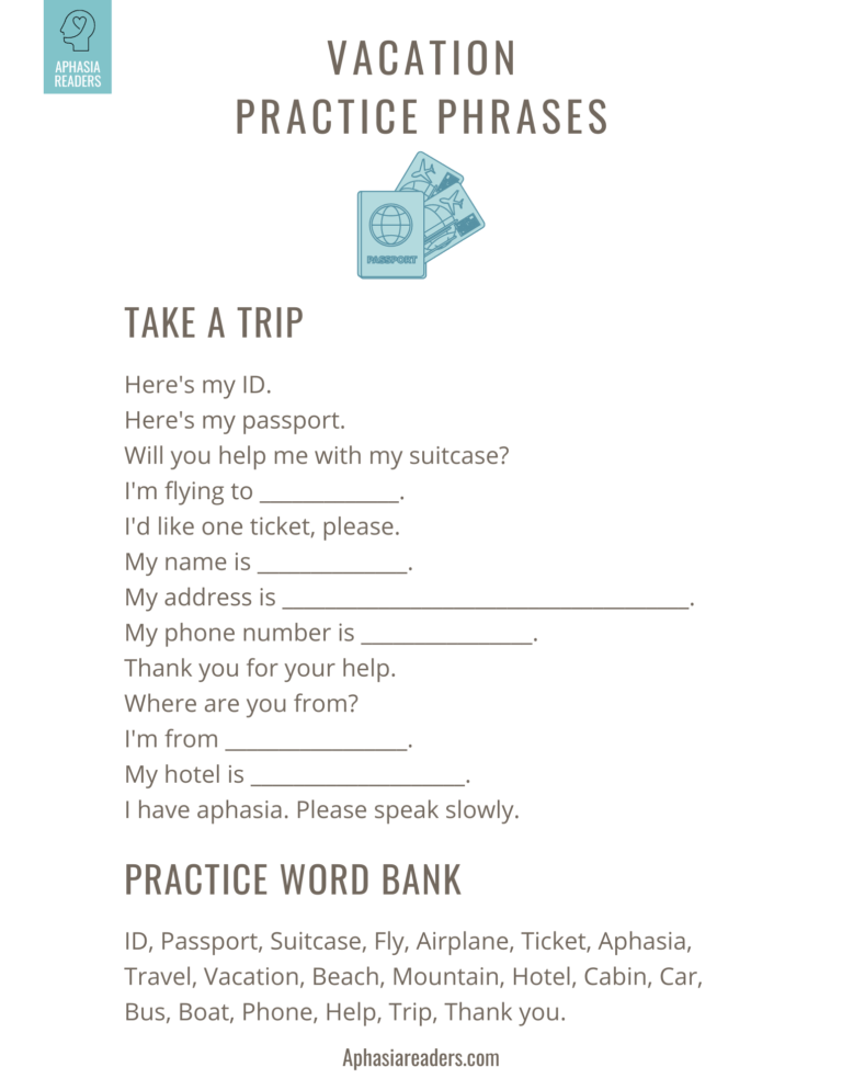 Functional Phrases Practice Sheets - Free Downloadables